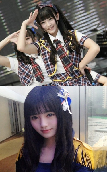 중국 여자아이돌 미모 탑 SNH48 '주 징위', EXO-M과 맞먹는 인기?